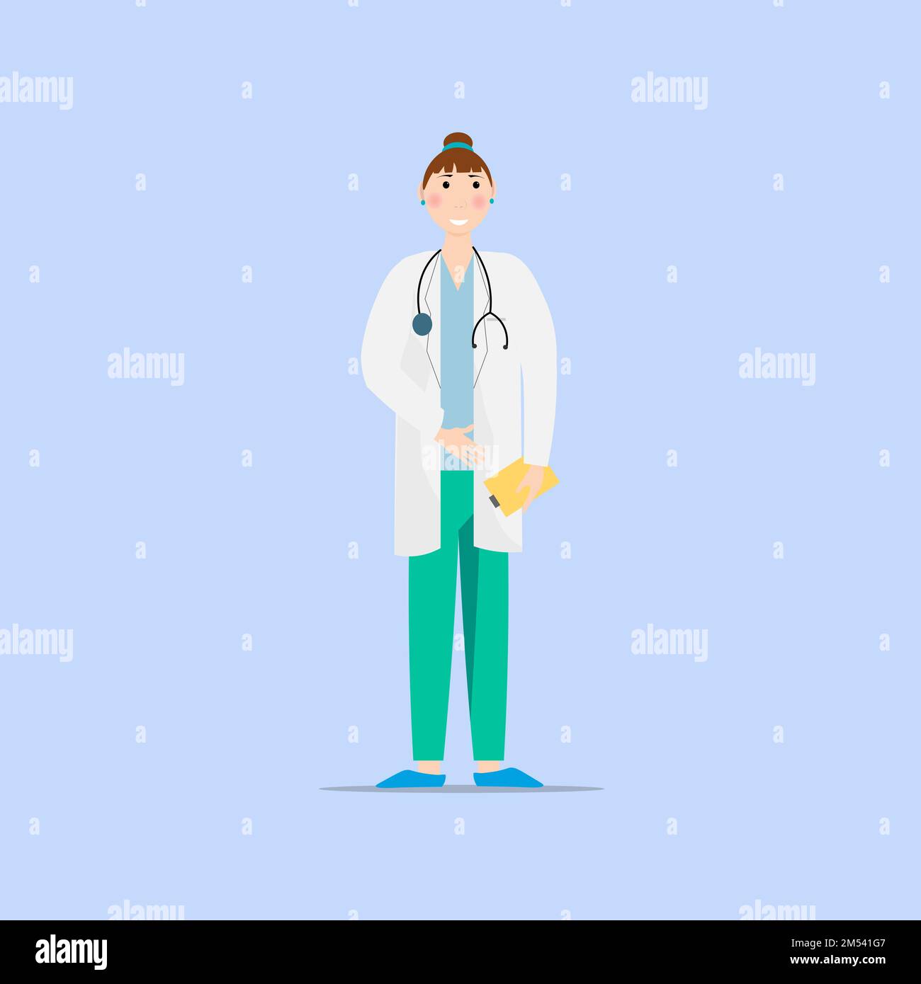 Girl doctor, nurse. Vector illustration Stock Vector Image & Art - Alamy