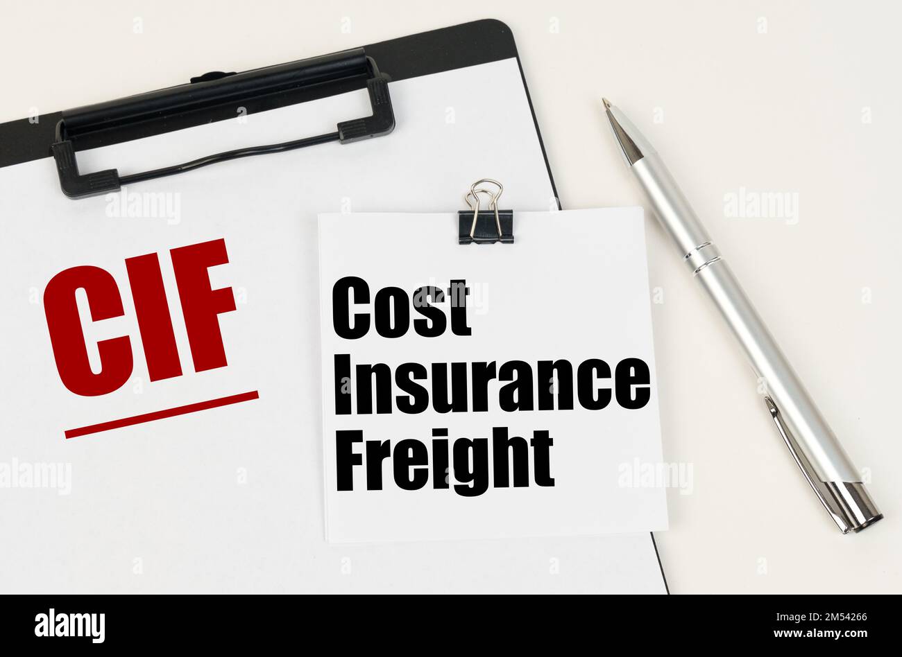 Business concept. On the tablet is a sheet of paper with the ...