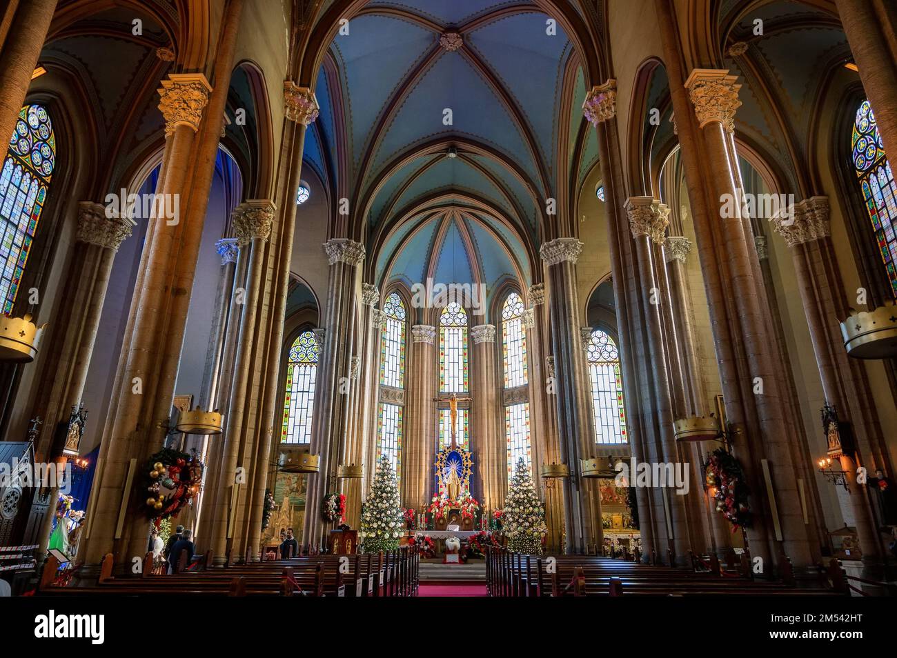 ISTANBUL,TURKEY- January 2022: Interior of St. Anthony Church or ...