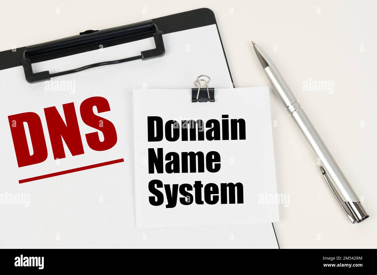 Business concept. On the tablet is a sheet of paper with the ...