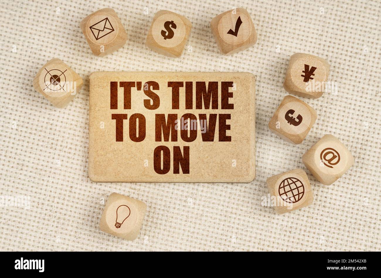 Time to move sign hi-res stock photography and images - Alamy