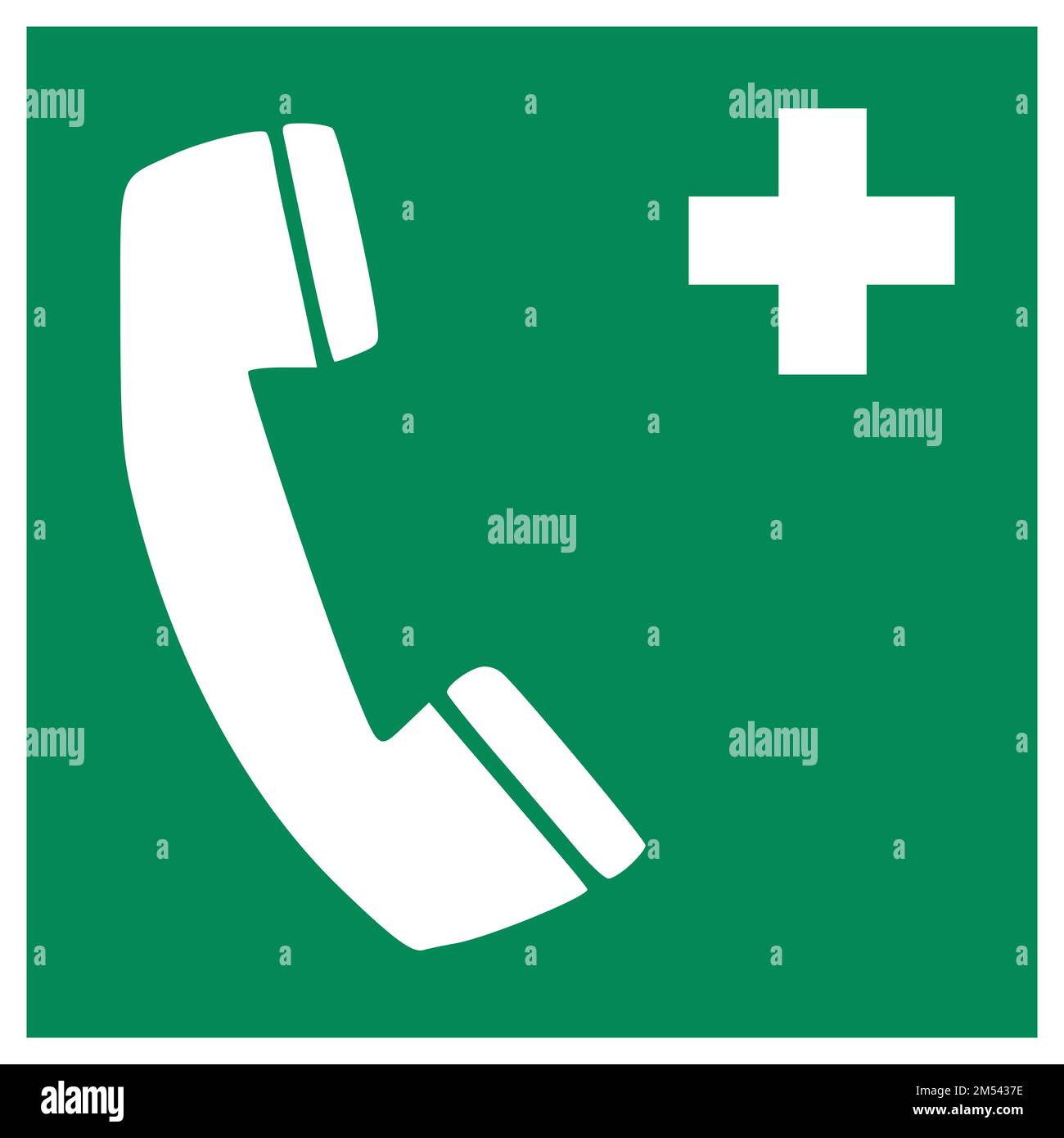 ISO 7010 E004 – Emergency telephone sign Stock Vector Image & Art - Alamy