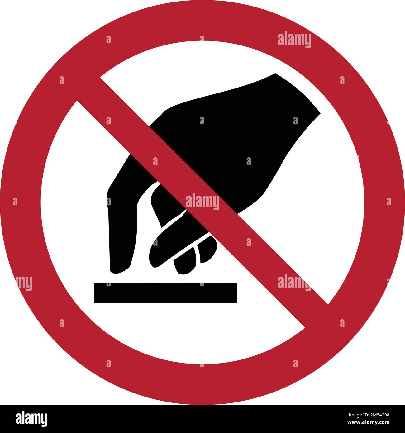 No reaching in sign as vector Stock Vector Image & Art - Alamy