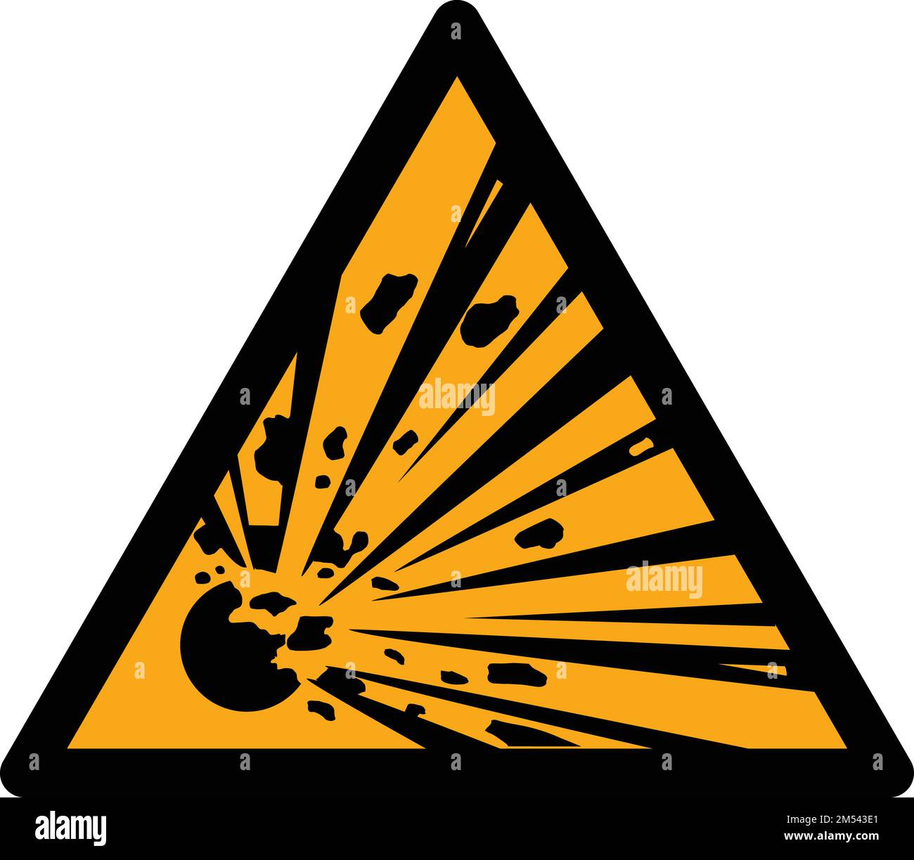 Explosive materials - warn sign Stock Vector Image & Art - Alamy