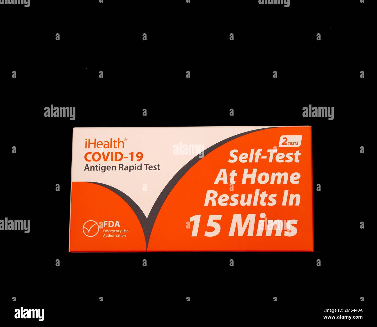 A package of 2 iHealth COVID-19 Antigen Rapid Tests, self test at home ...