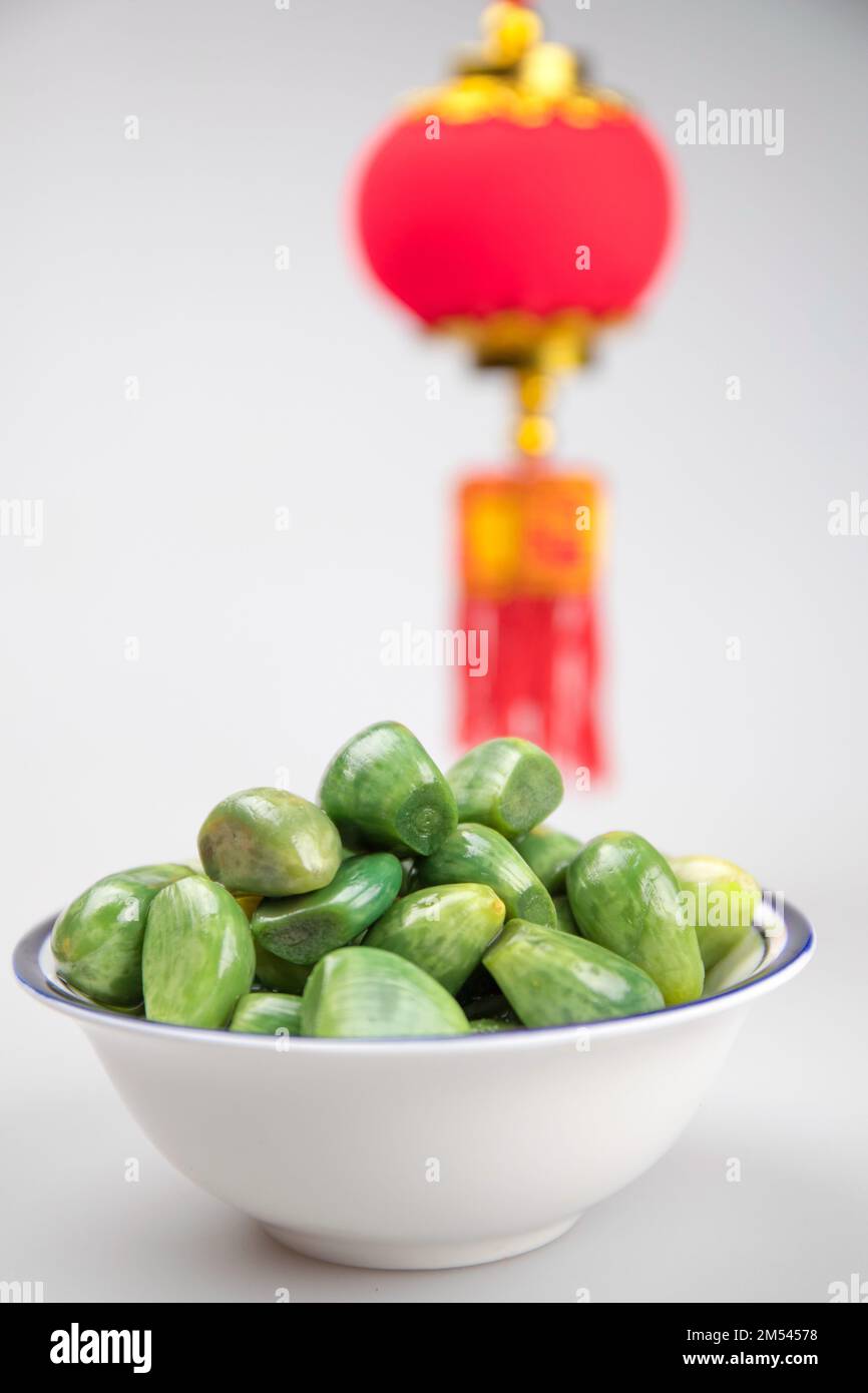 BINZHOU, CHINA - DECEMBER 25, 2022 - Laba garlic is seen in Binzhou ...