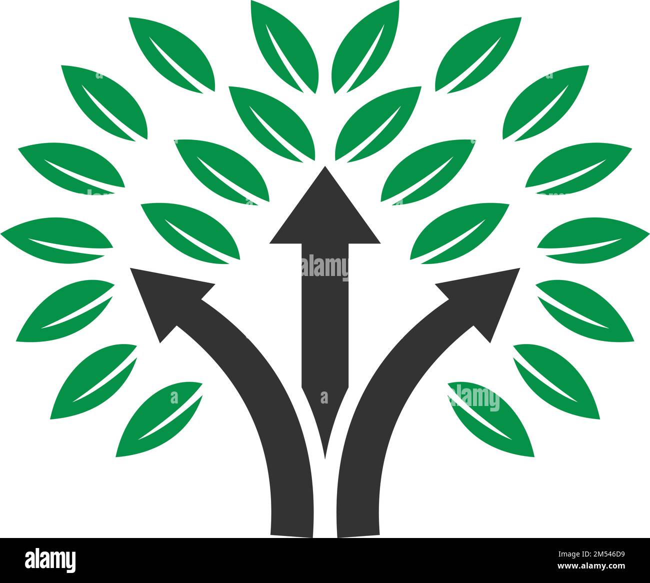 Grow Logo Design Template Icon Illustration Brand Identity vector Stock ...