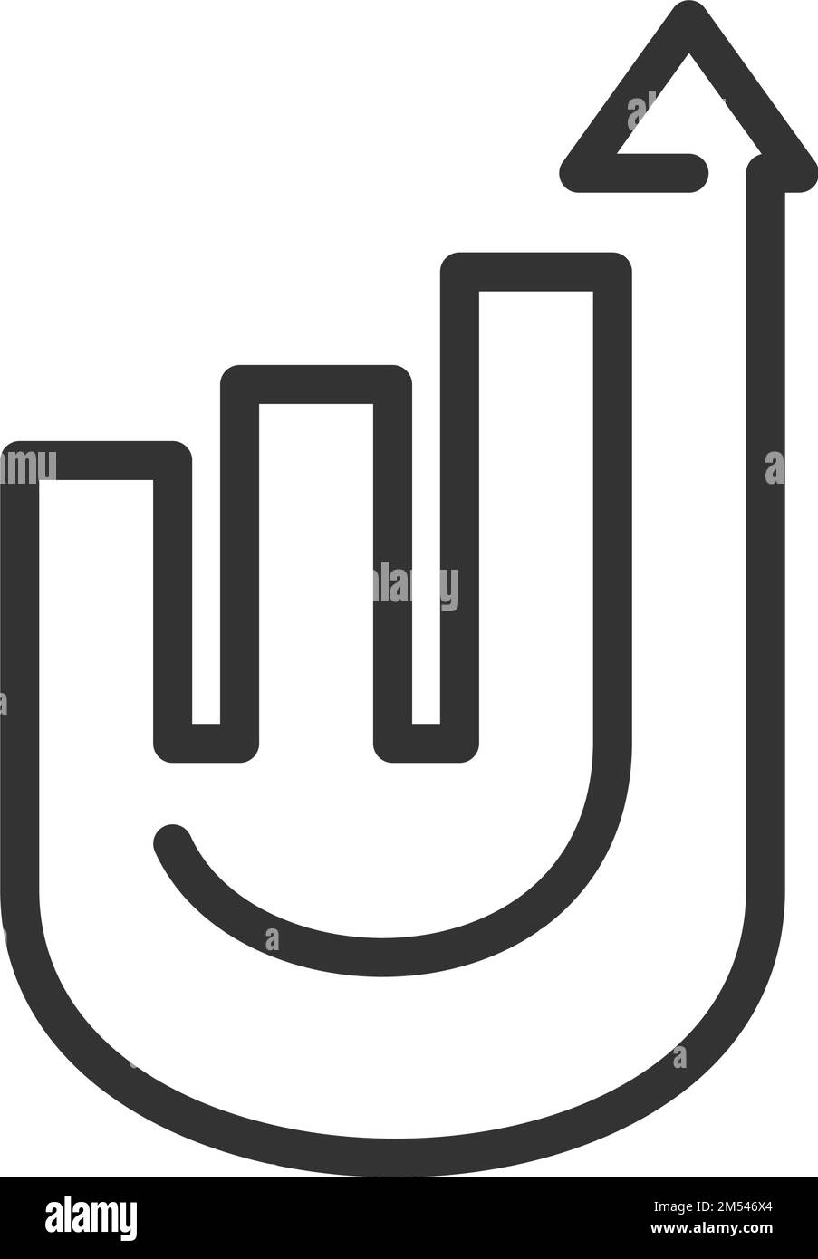 Grow Logo Design Template Icon Illustration Brand Identity vector Stock ...