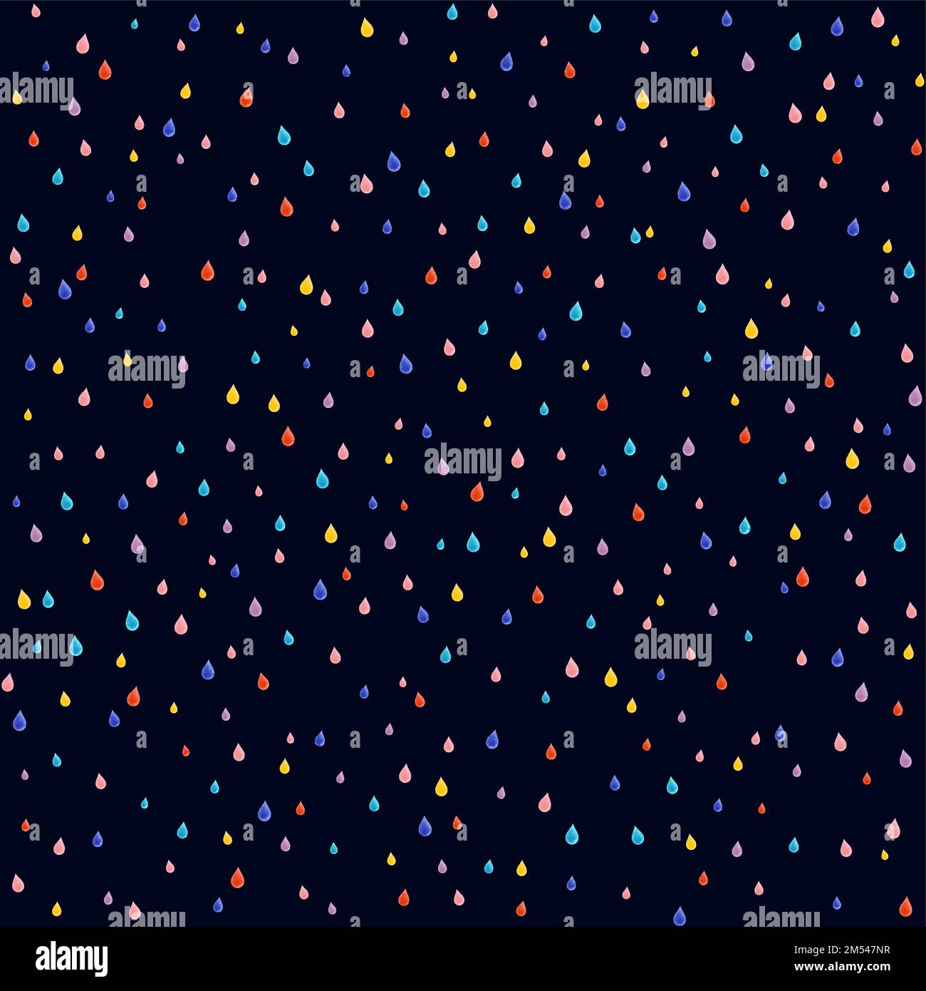 Autumn Theme Background with Multicolor Rain Drops. Design Concept Kids ...