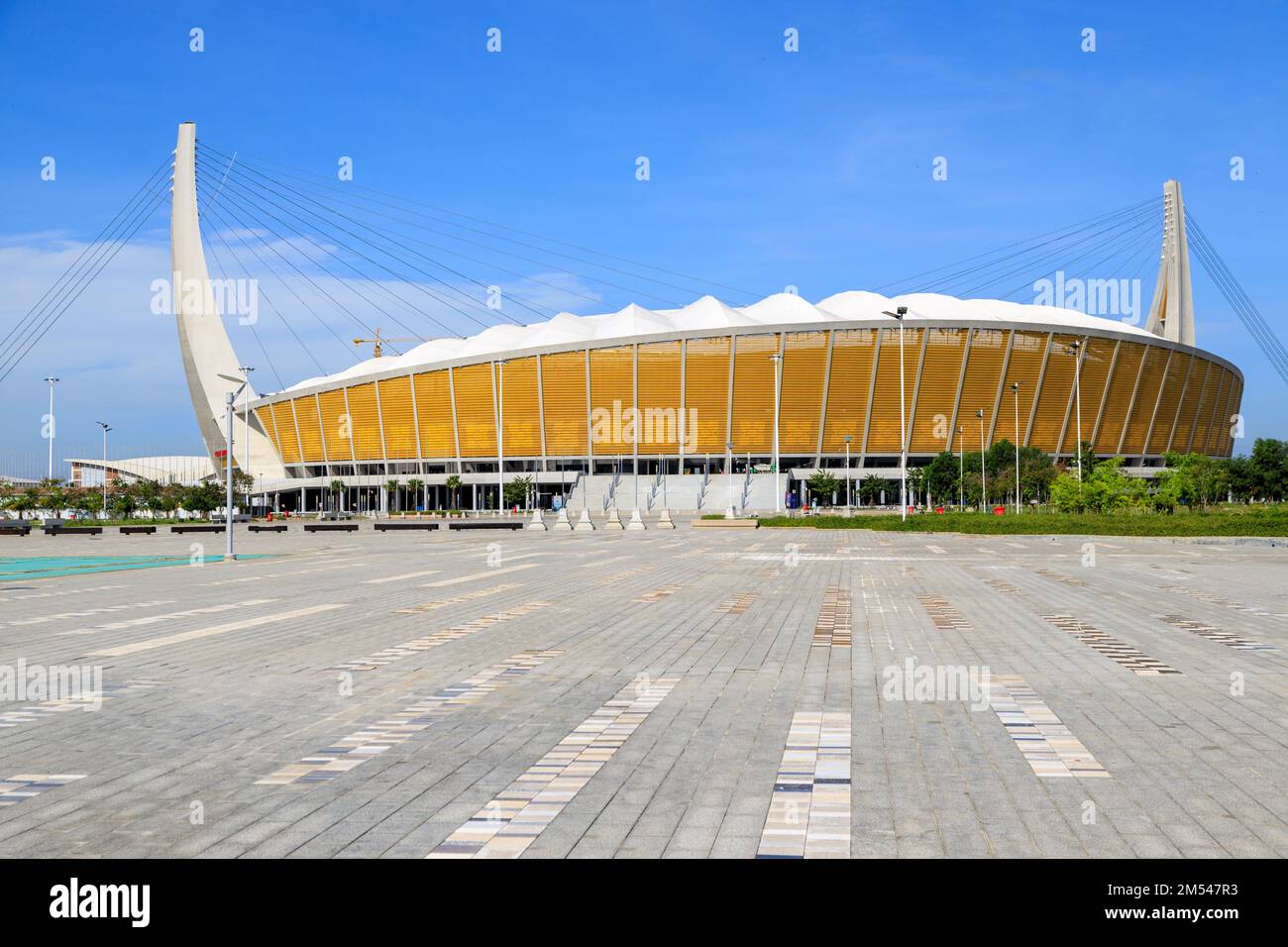 Exterior view of the Morodok Techo National Stadium in Phnom Penh ...