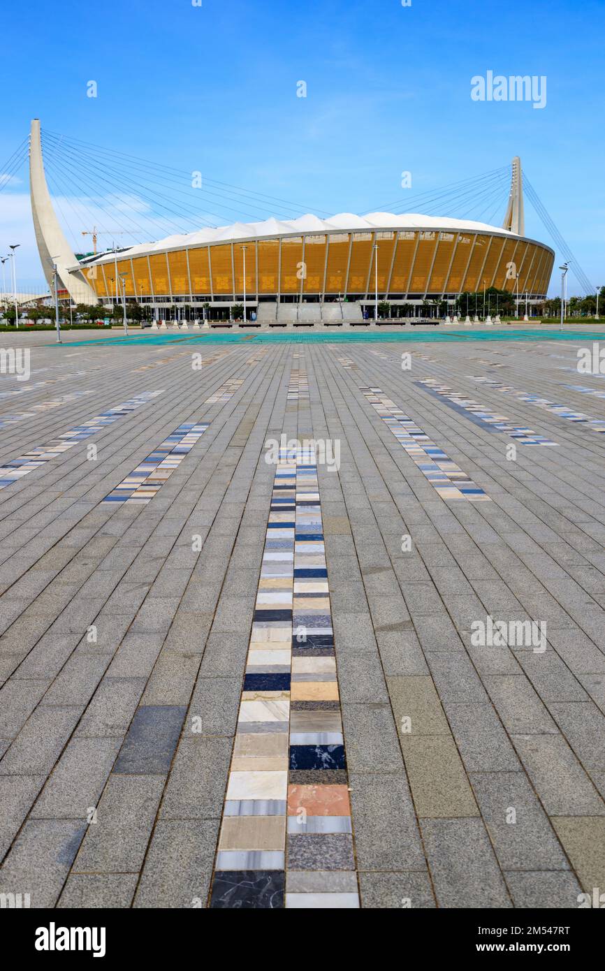 Exterior view of the Morodok Techo National Stadium in Phnom Penh ...