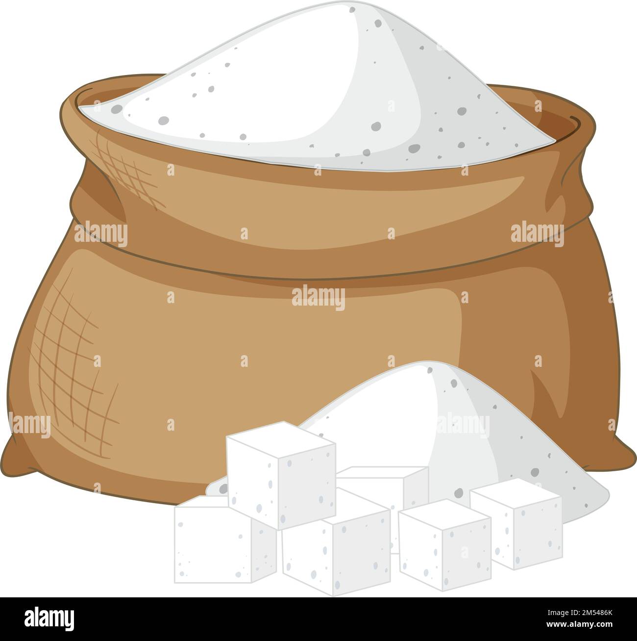 A bag of sugar simple style illustration Stock Vector Image & Art - Alamy