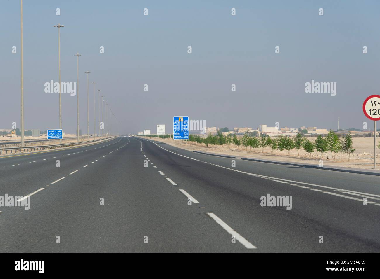 The Dukhan Highway in Qatar Stock Photo - Alamy