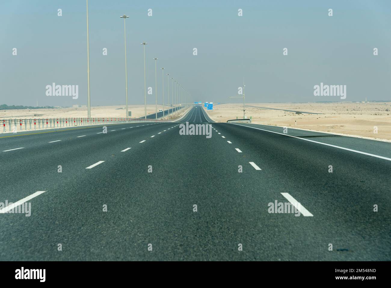 The Dukhan Highway in Qatar Stock Photo - Alamy