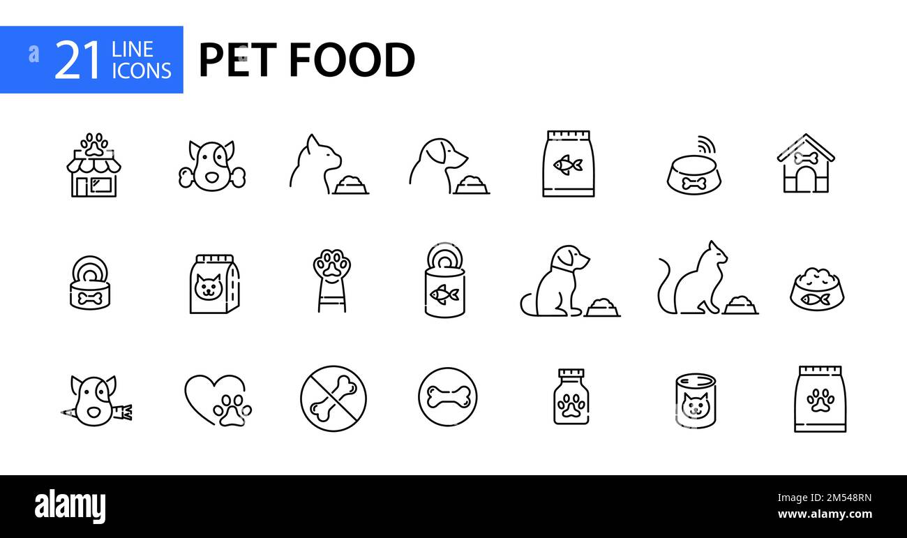 Dogs cats eating Stock Vector Images - Alamy