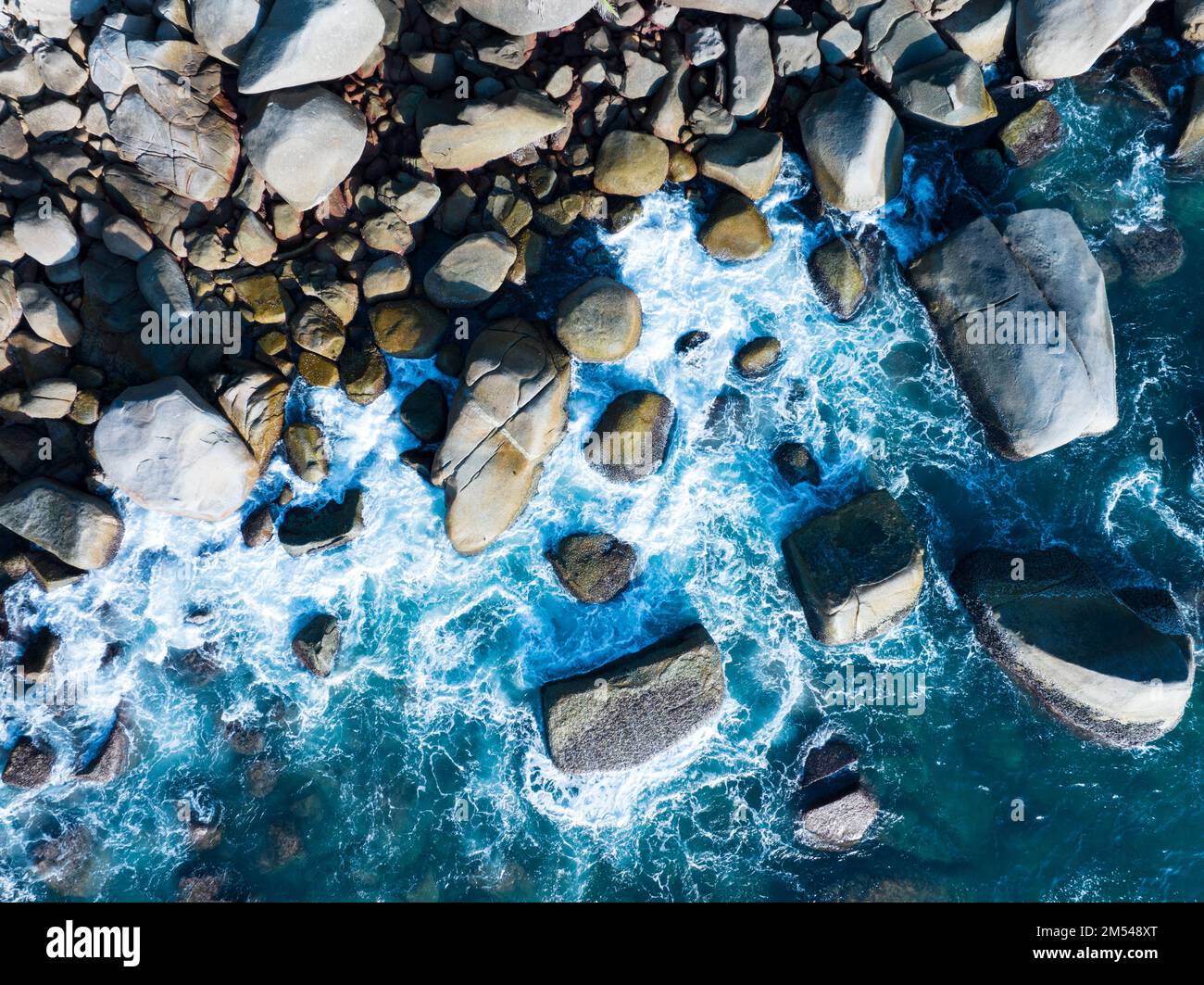 Amazing top view beautiful seashore, Aerial view of Tropical sea in the ...