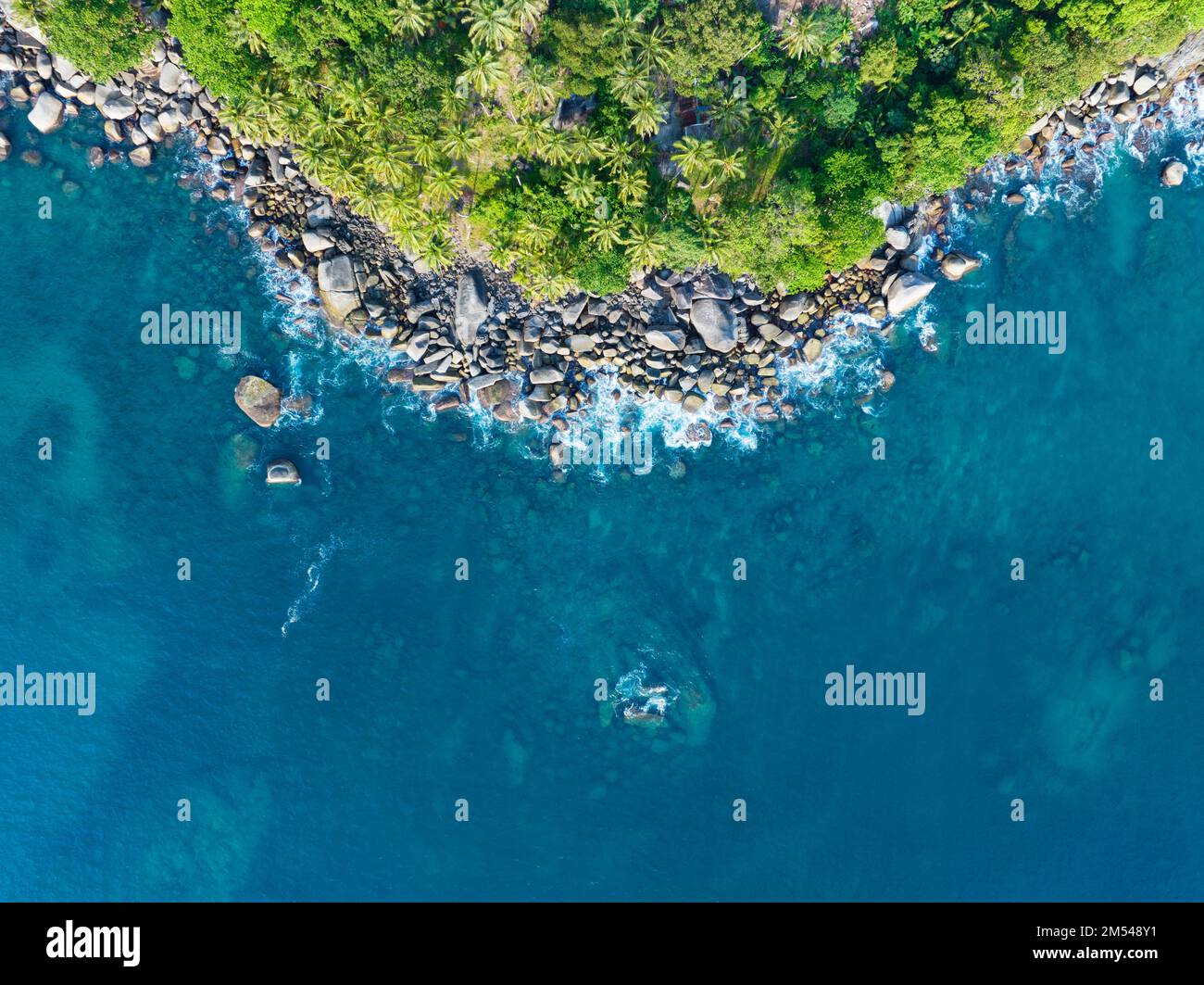 Sea surface aerial view,Bird eye view photo of blue waves and water ...