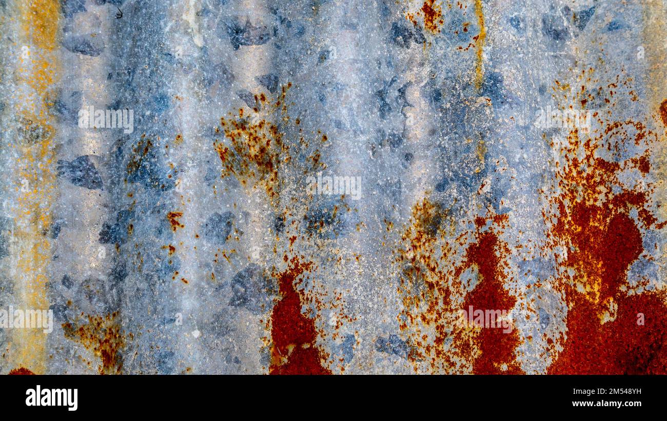 rusty zinc texture as background Stock Photo - Alamy