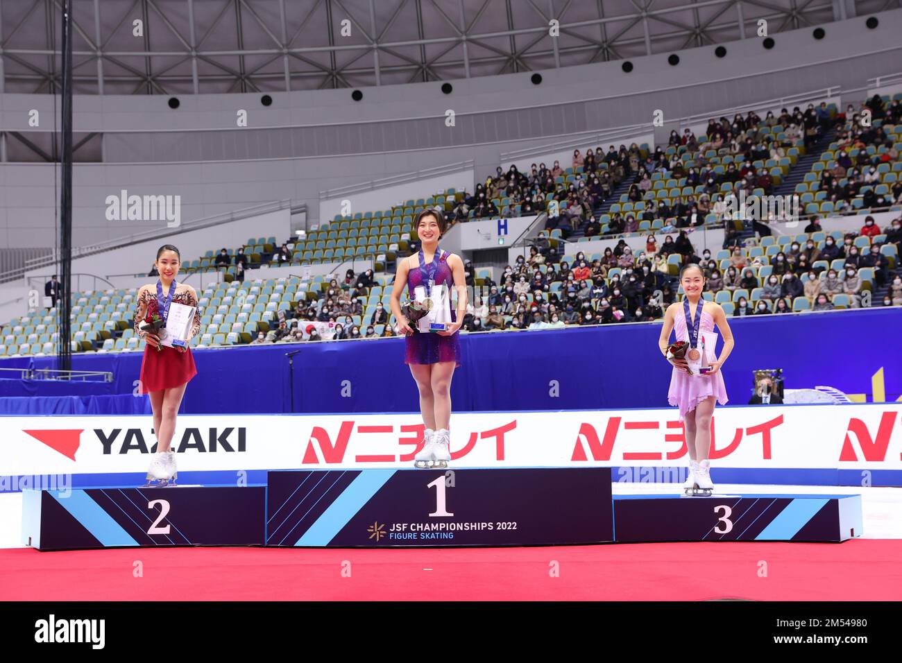 Towayakuhin RACTAB Dome, Osaka, Japan. 24th Dec, 2022. (L-R) Mai Mihara ...