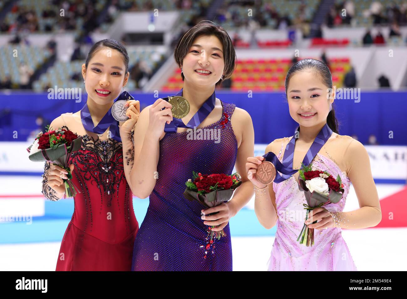 Towayakuhin RACTAB Dome, Osaka, Japan. 24th Dec, 2022. (L-R) Mai Mihara ...