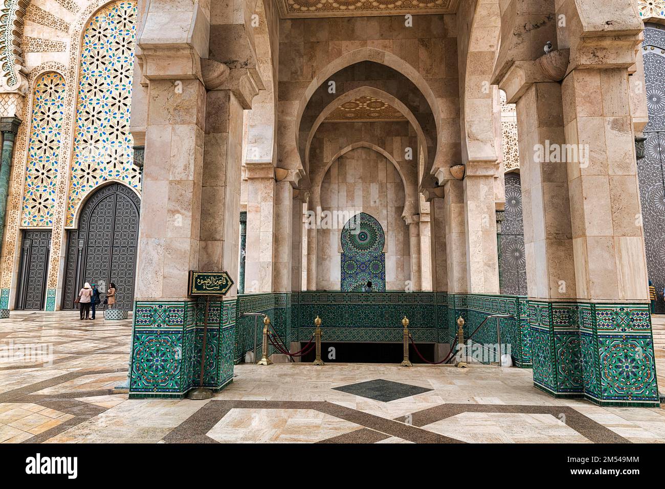 Access to the Hamam in the courtyard of the Hassan II Mosque ...