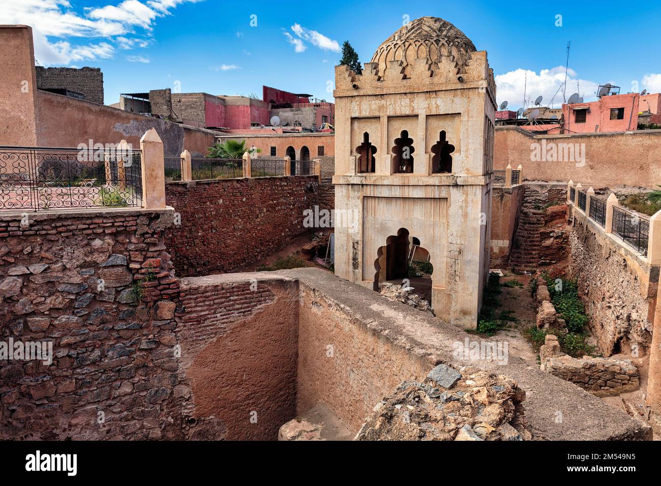 Ruins of the Koubba el-Baadiyn, Koubba Almoravid, 12th century domed ...