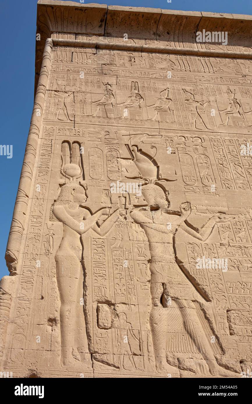 Egypt qena temple hi-res stock photography and images - Alamy