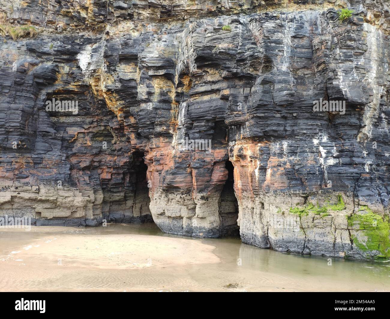 Caves on Ballybunion Beach, Co. Kerry, Ireland Stock Photo - Alamy