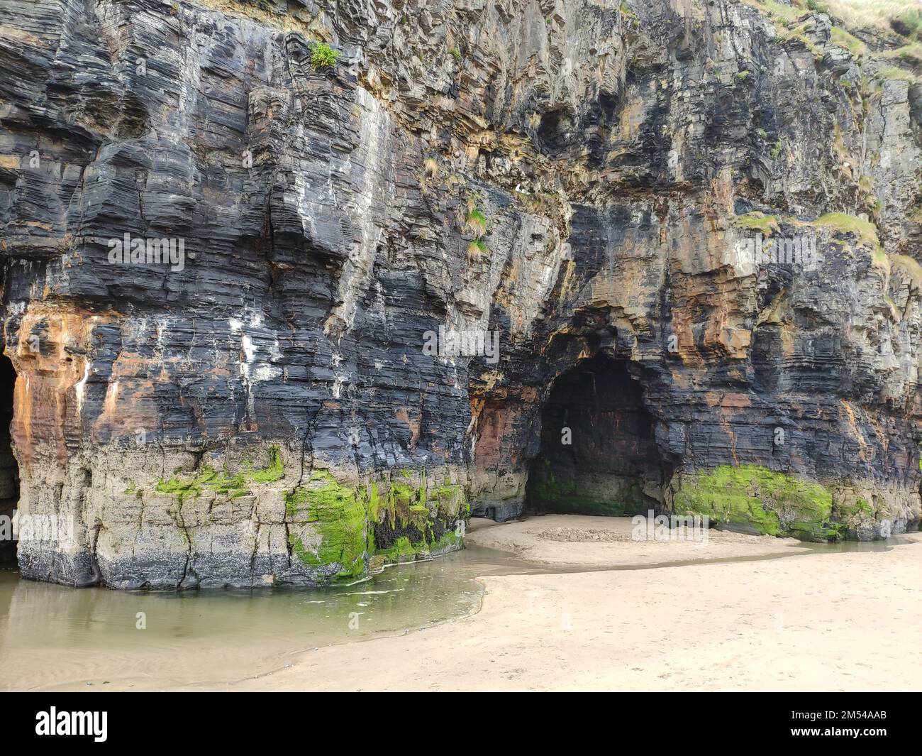 Caves on Ballybunion Beach, Co. Kerry, Ireland Stock Photo - Alamy