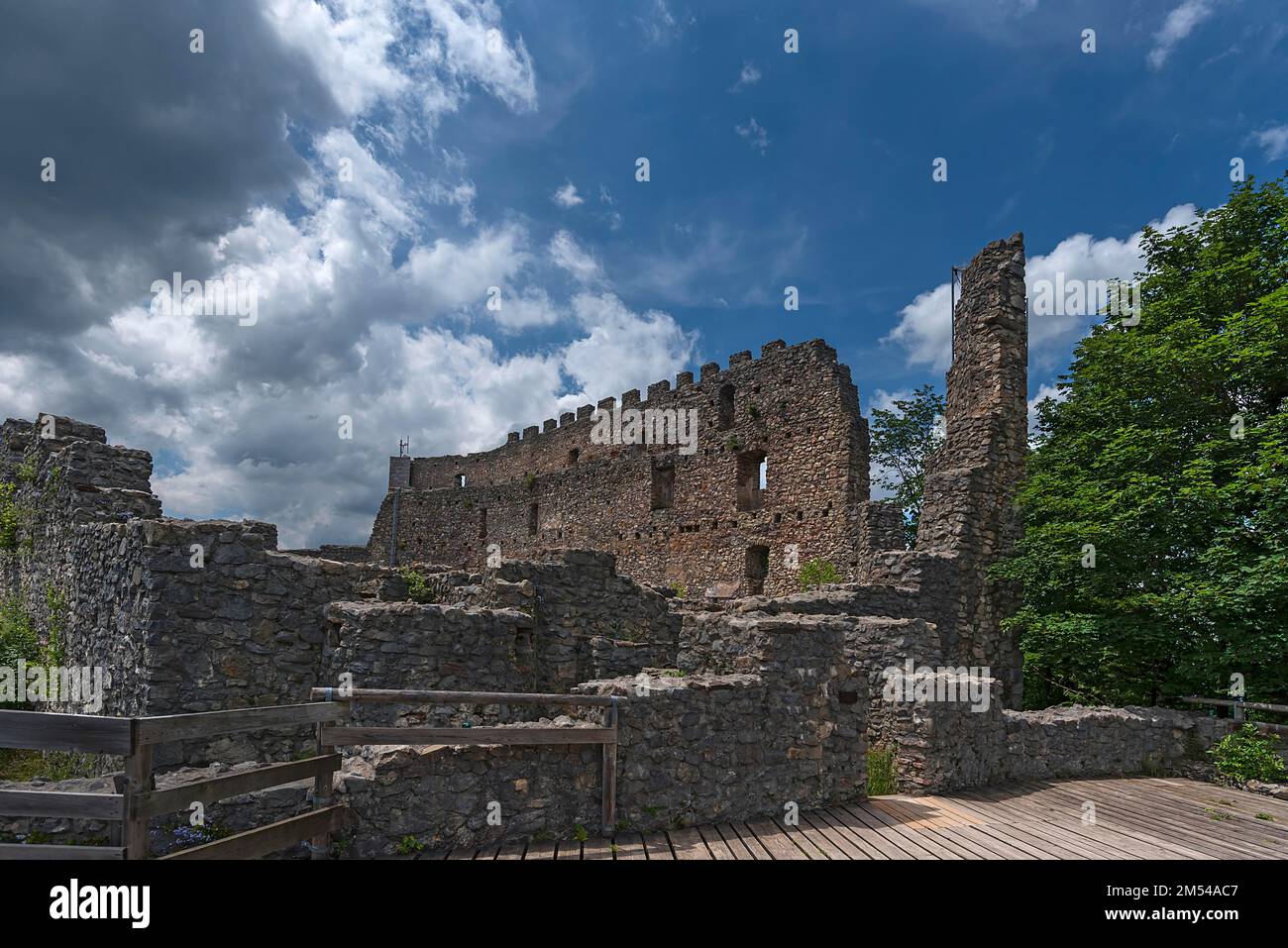 Eisenberg medieval castle ruins, laid out in 1315, Pfronten (Ostallgaeu ...