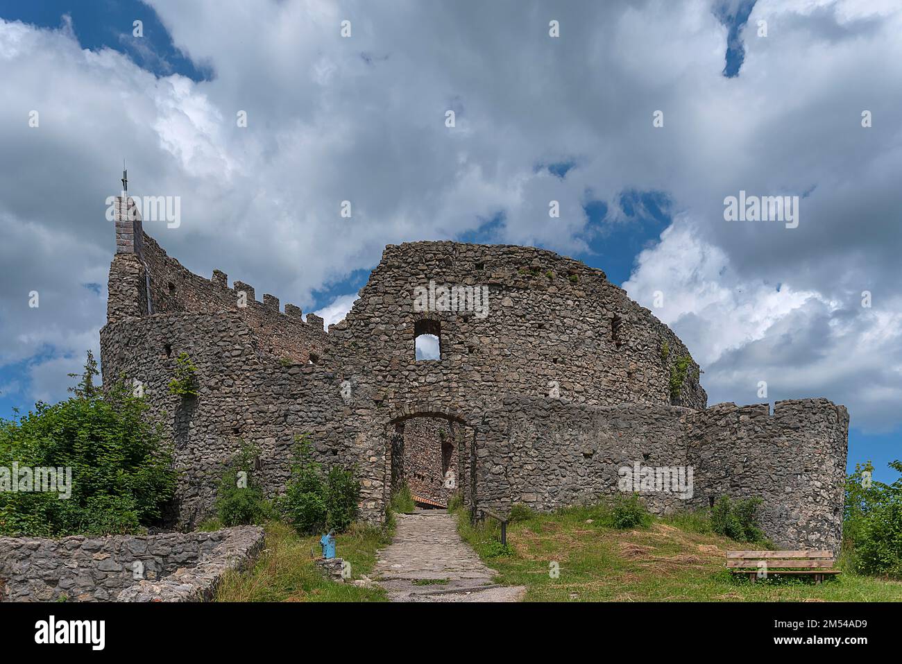Eisenberg medieval castle ruins, laid out in 1315, Pfronten (Ostallgaeu ...