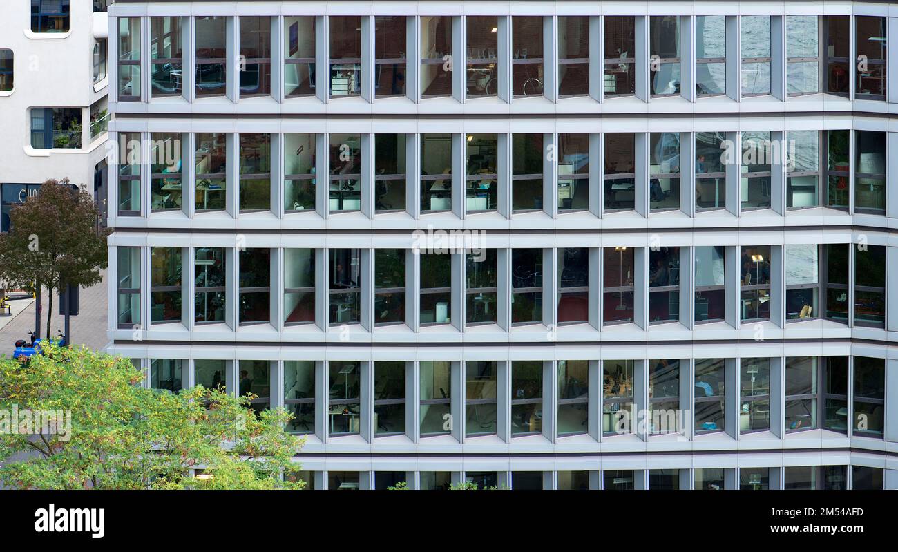 Window facade of an office building, Hamburg, Germany Stock Photo - Alamy