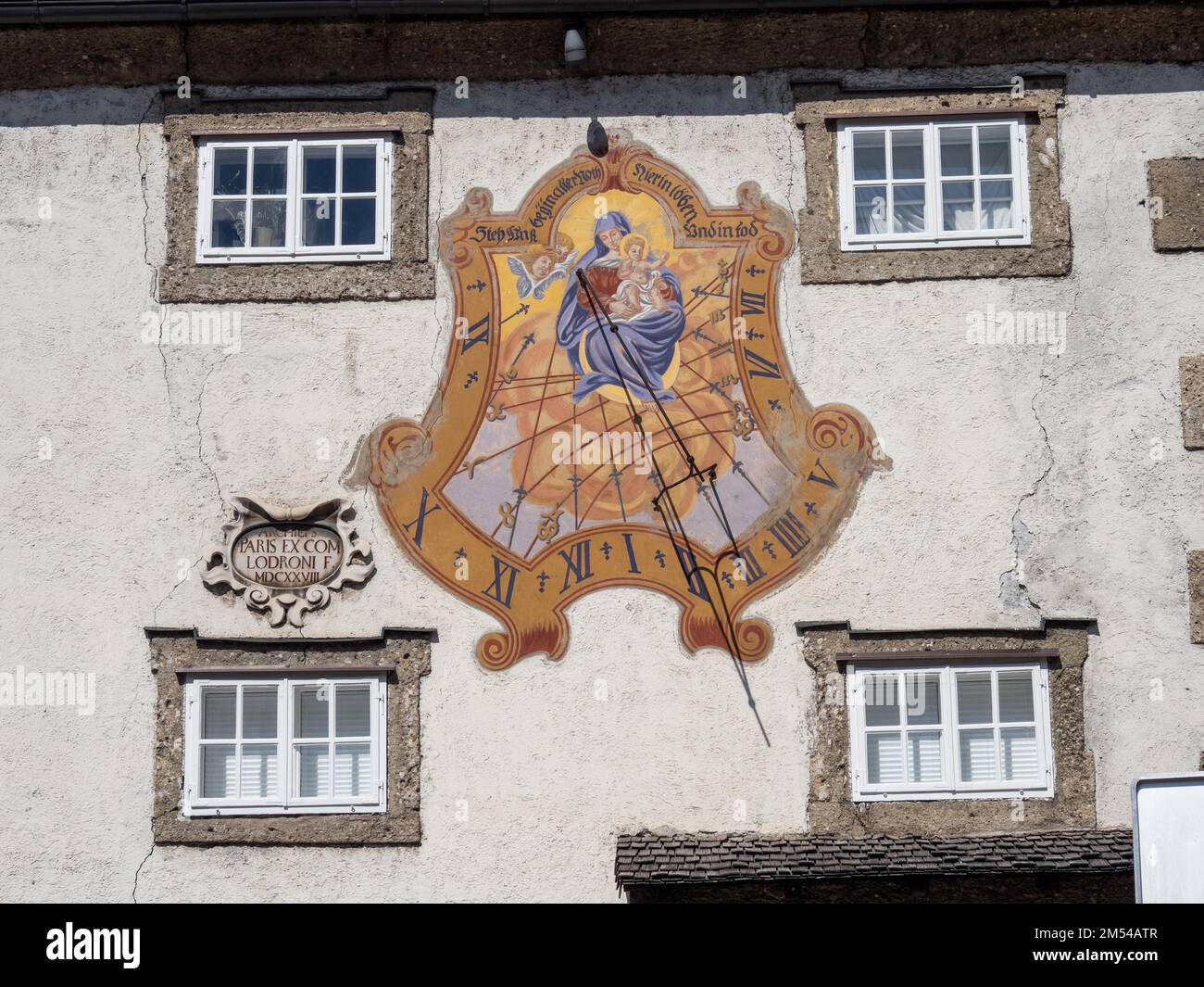 Mary with Christ Child, Sundial with prayer, Stand by us in all our ...