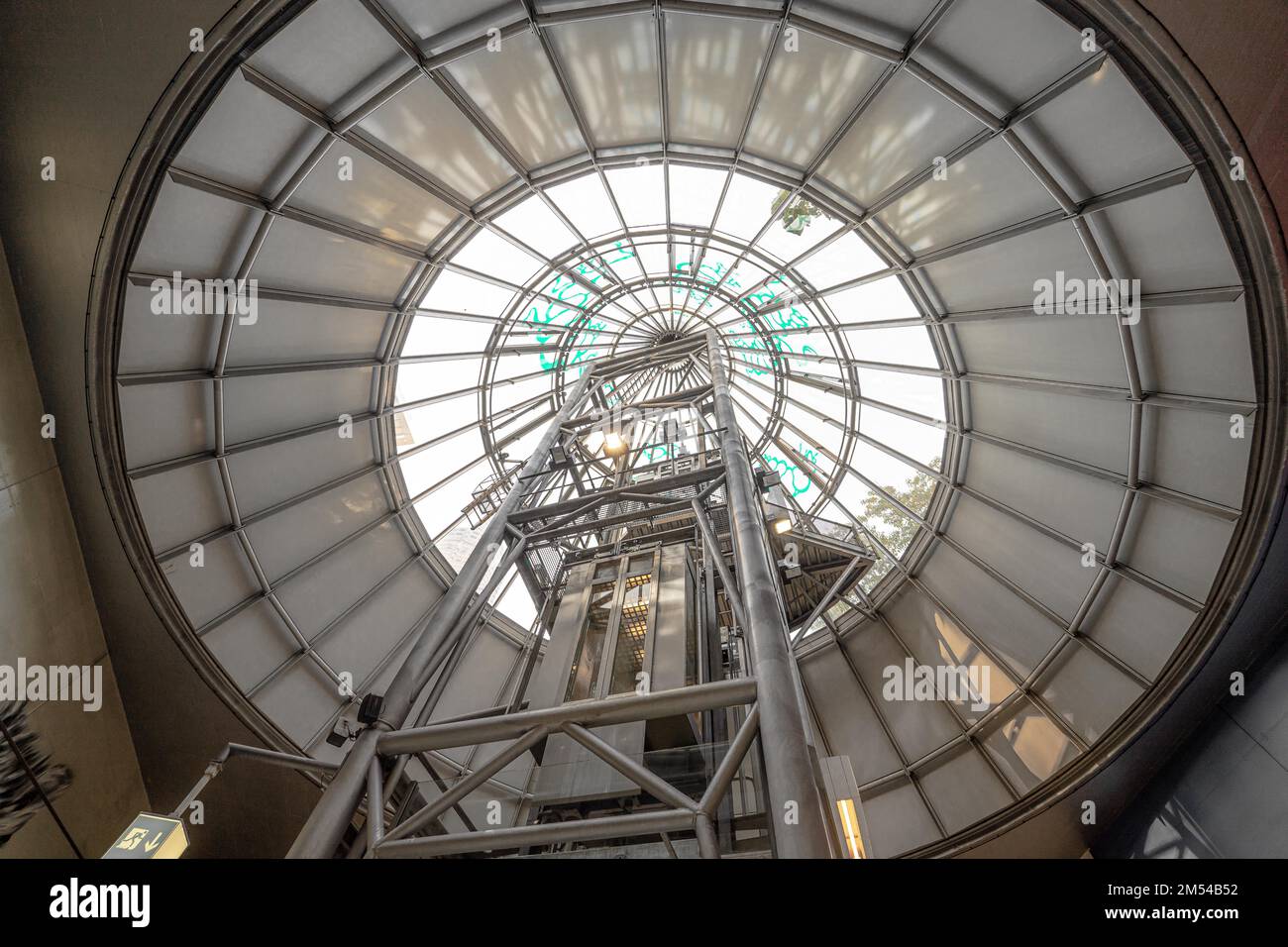 Lift at underground station, Frankfurt, Germany Stock Photo - Alamy