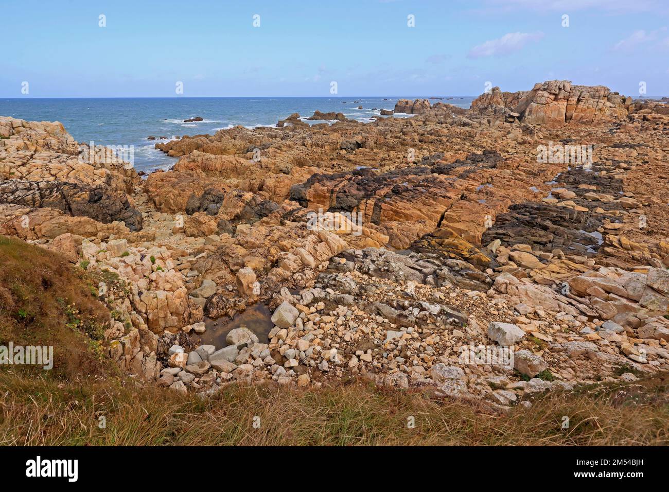 Rocks near Le Gouffre, Brittany, France Stock Photo - Alamy