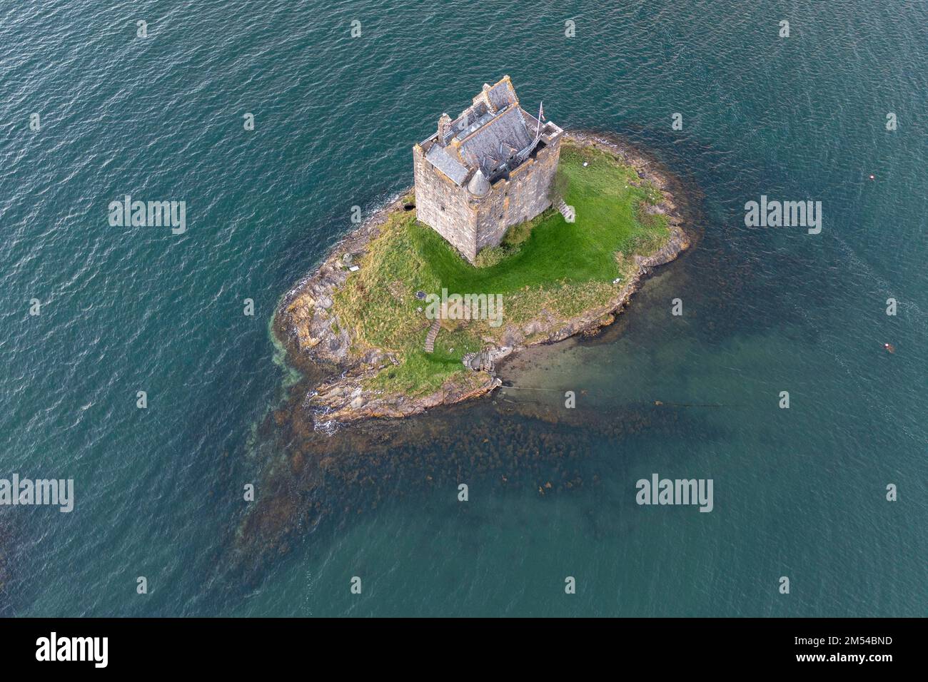 Aerial view castle stalker hi-res stock photography and images - Alamy