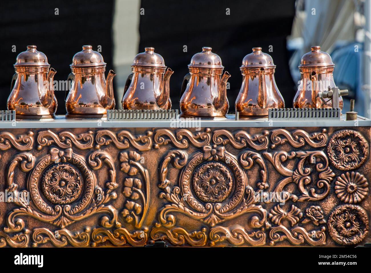 Turkish tea pot made in a traditional style Stock Photo - Alamy
