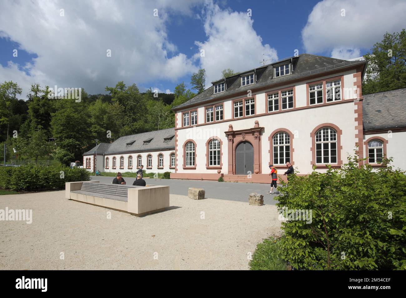 Moorbadehaus, bathhouse, spa gardens, Bad Schwalbach, Taunus, Hesse ...