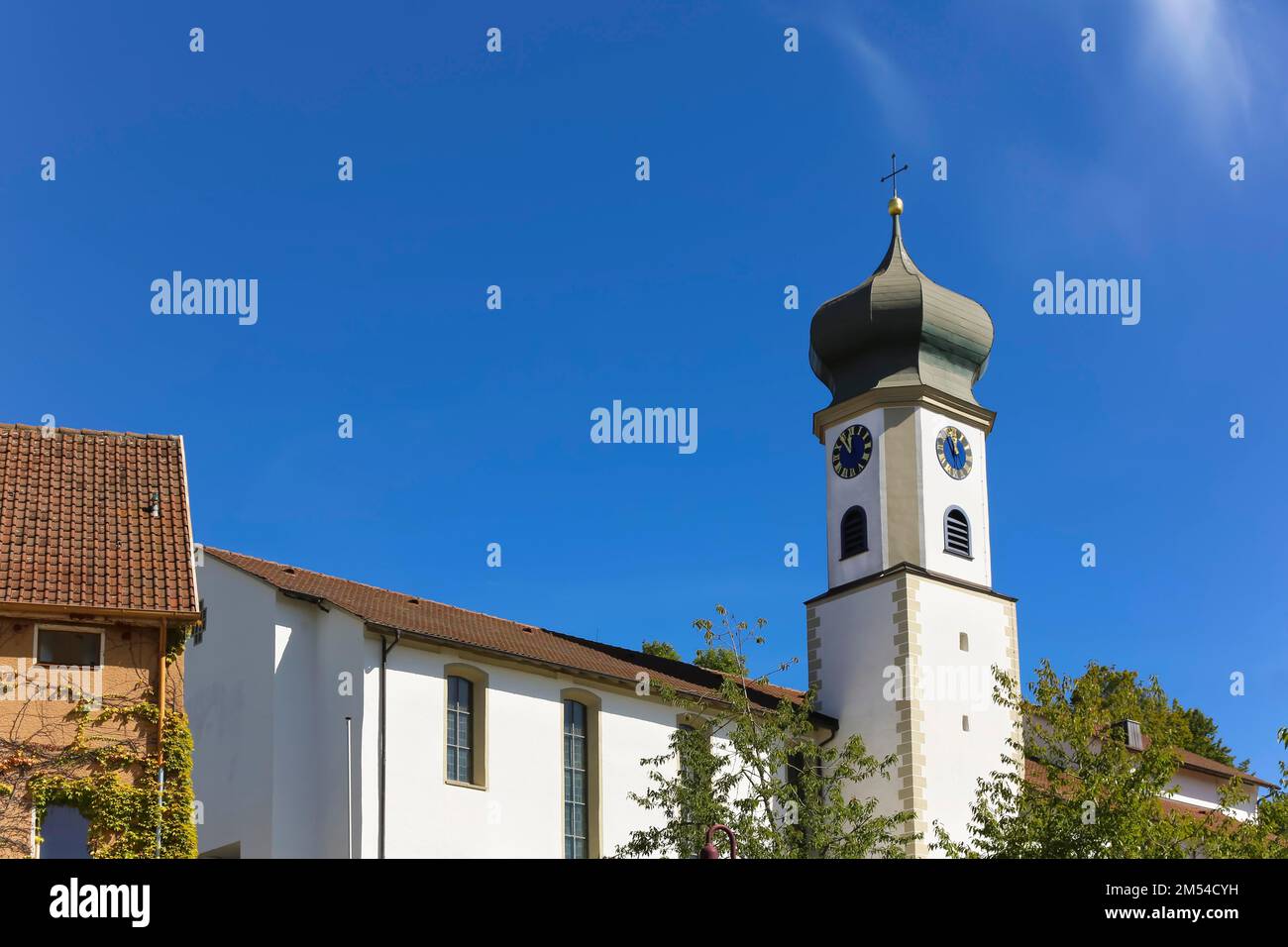 St. Laurentius Parish Church, Catholic church, sacred building, steeple ...