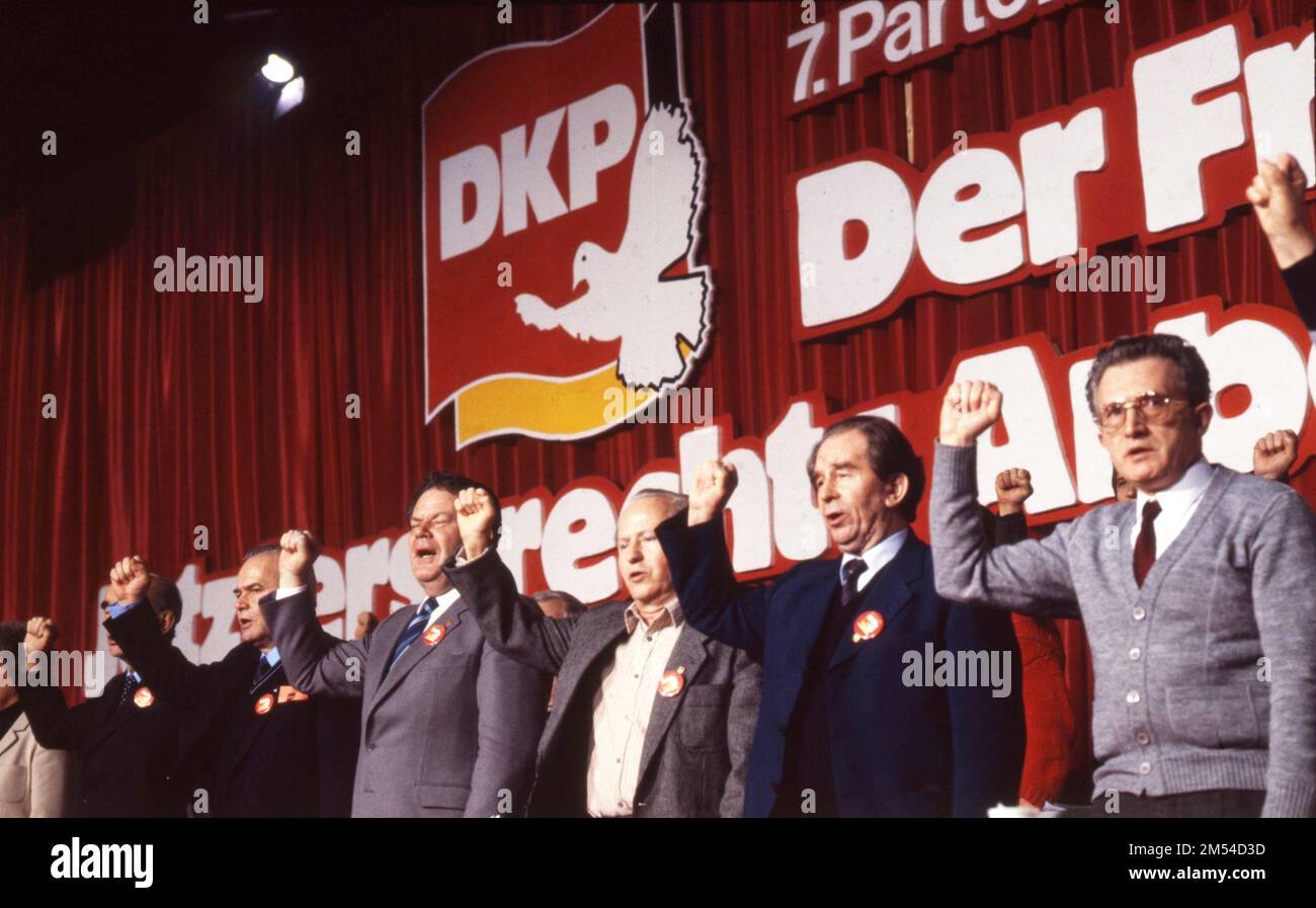 Nuremberg. 7th Party Congress of the German Communist Party (DKP) on 6 ...