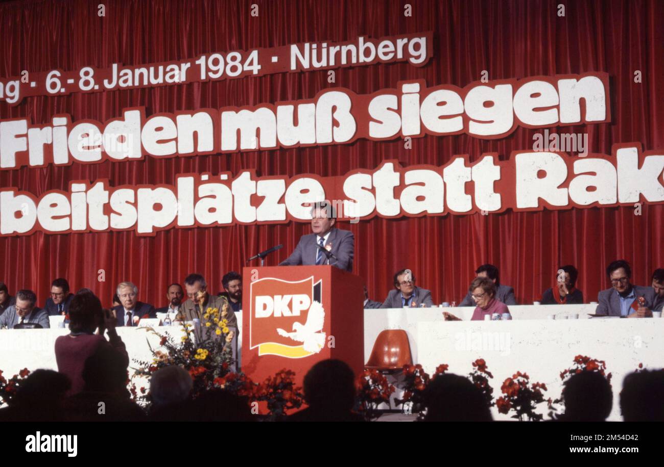 Nuremberg. 7th Party Congress of the German Communist Party (DKP) on 6 ...