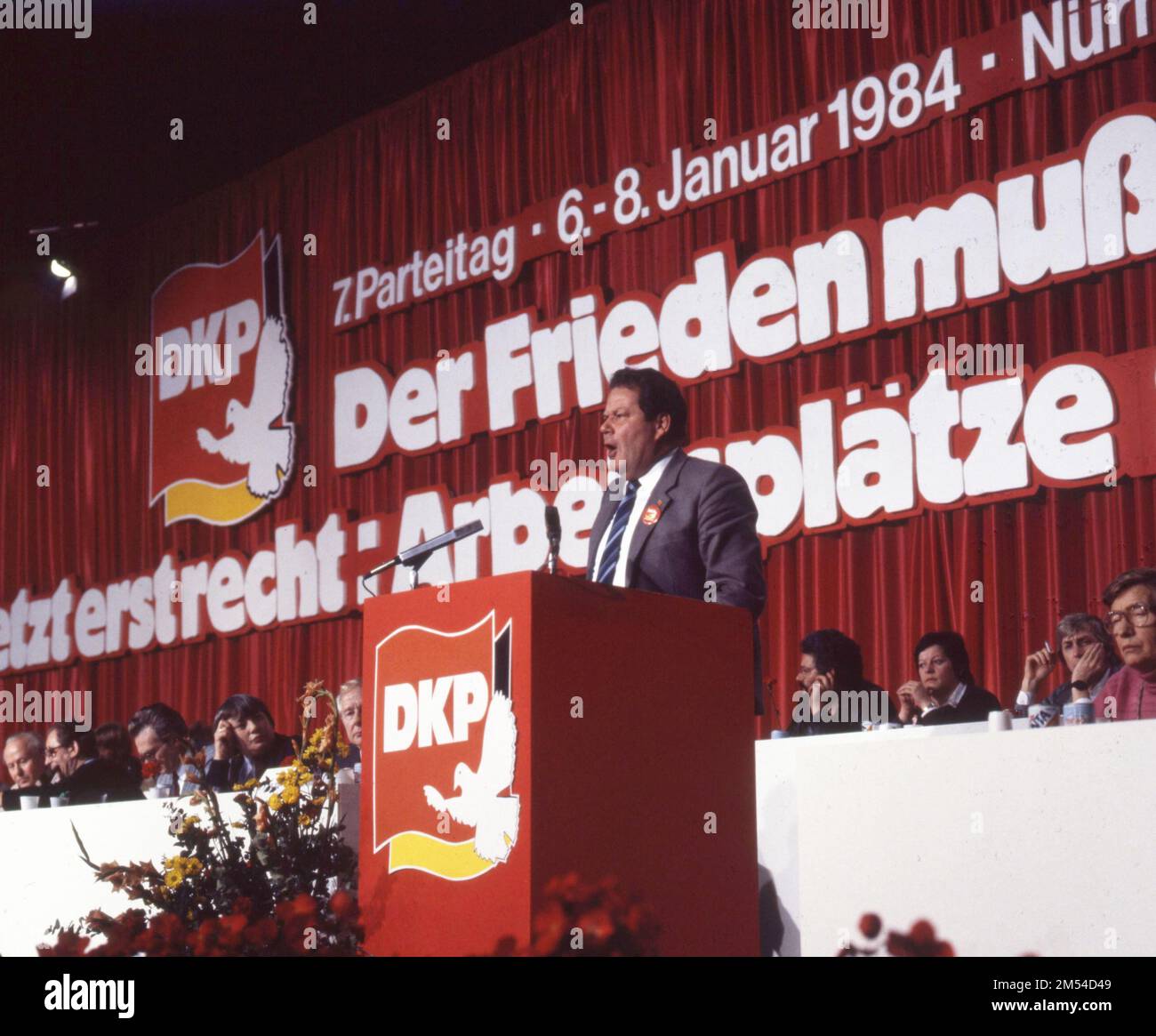 Nuremberg. 7th Party Congress of the German Communist Party (DKP) on 6 ...