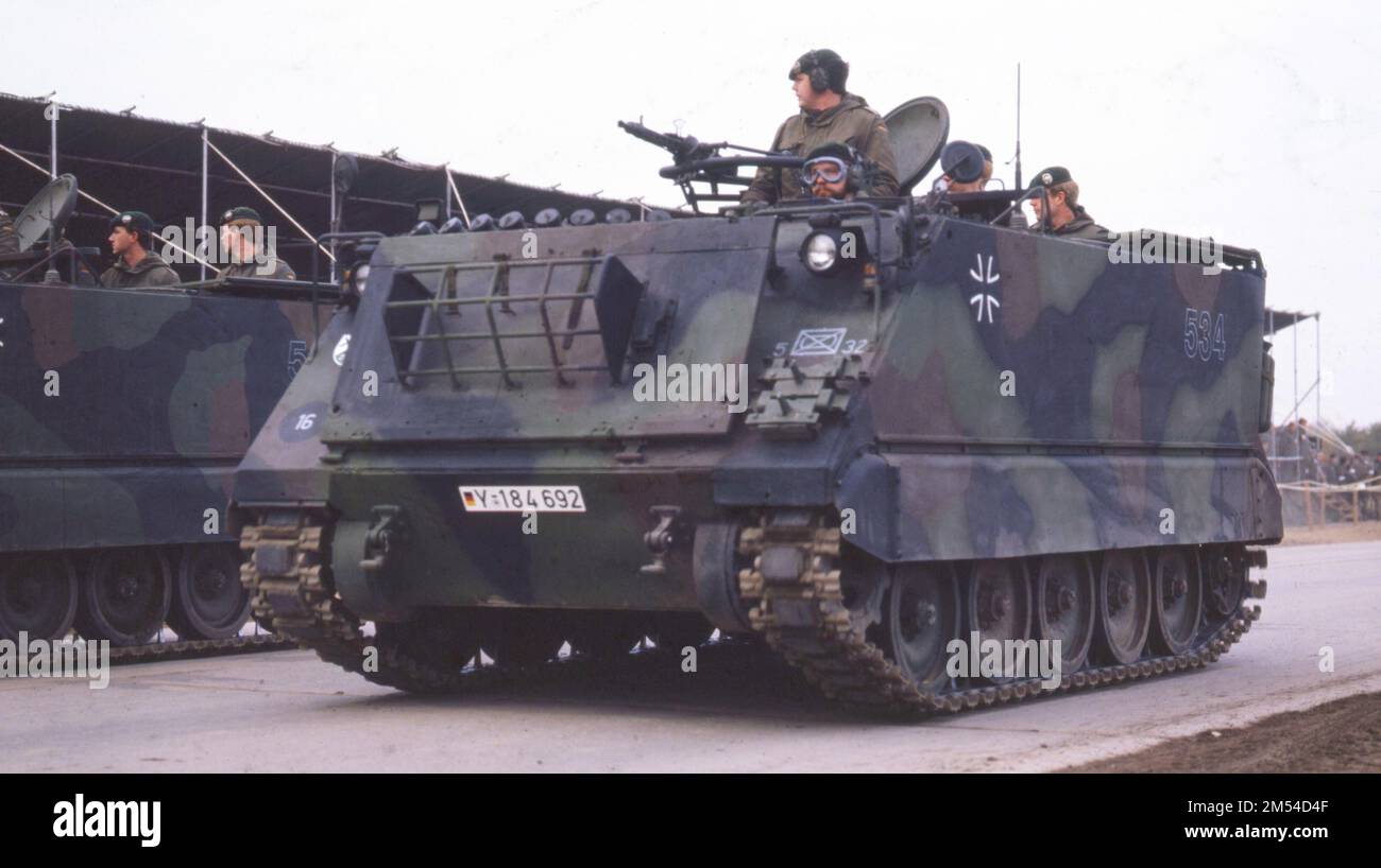 Bergen. Field parade of the Bundeswehr on the 30th anniversary of the ...