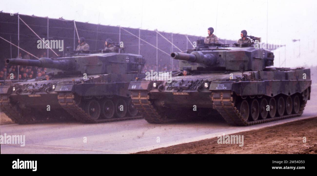 Bergen. Field parade of the Bundeswehr on the 30th anniversary of the ...