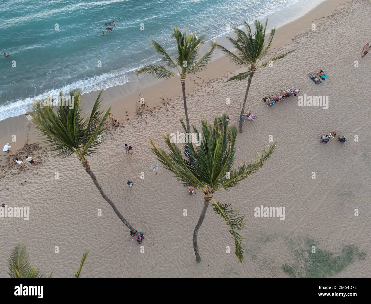 Aerial view of Saltpond Beach at Hanapepe Stock Photo - Alamy