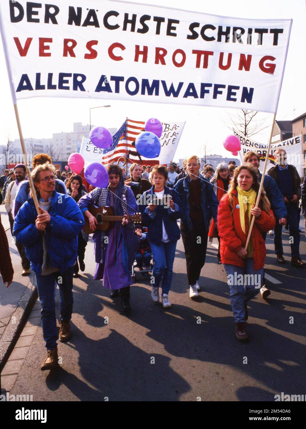 Ruhr area. Easter March Ruhr on 2. 4. 1988 Essen Stock Photo - Alamy