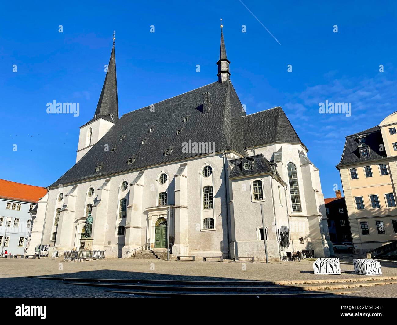 City Church of Saint Peter and Paul (Herder Church), Herder Monument in ...
