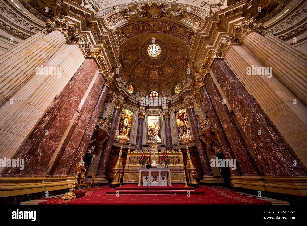 Interior view of altar, Berlin Cathedral, Berlin, Germany Stock Photo ...