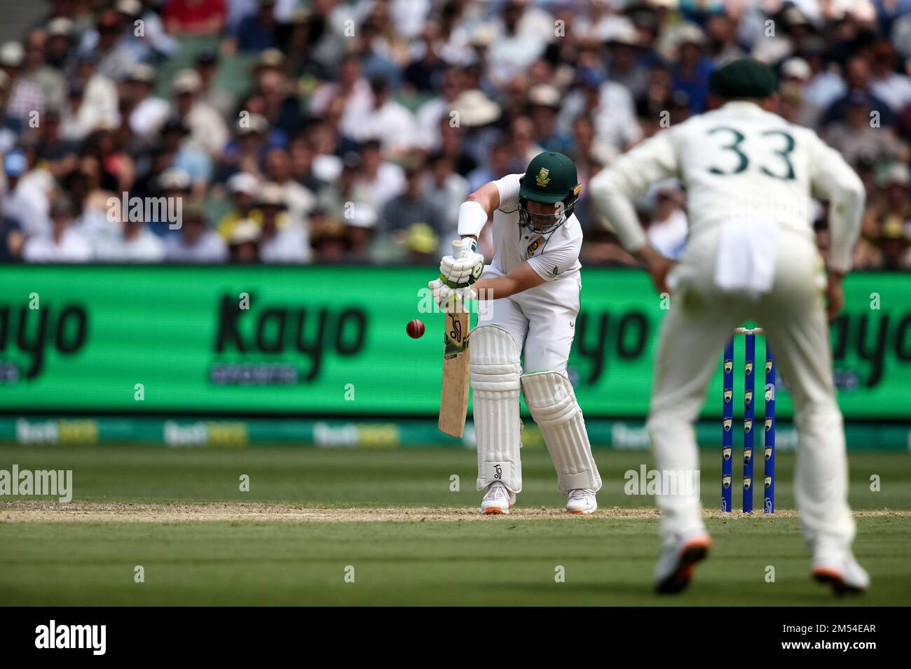 Melbourne, Australia, 26 December, 2022. Sarel Erwee of South Africa ...