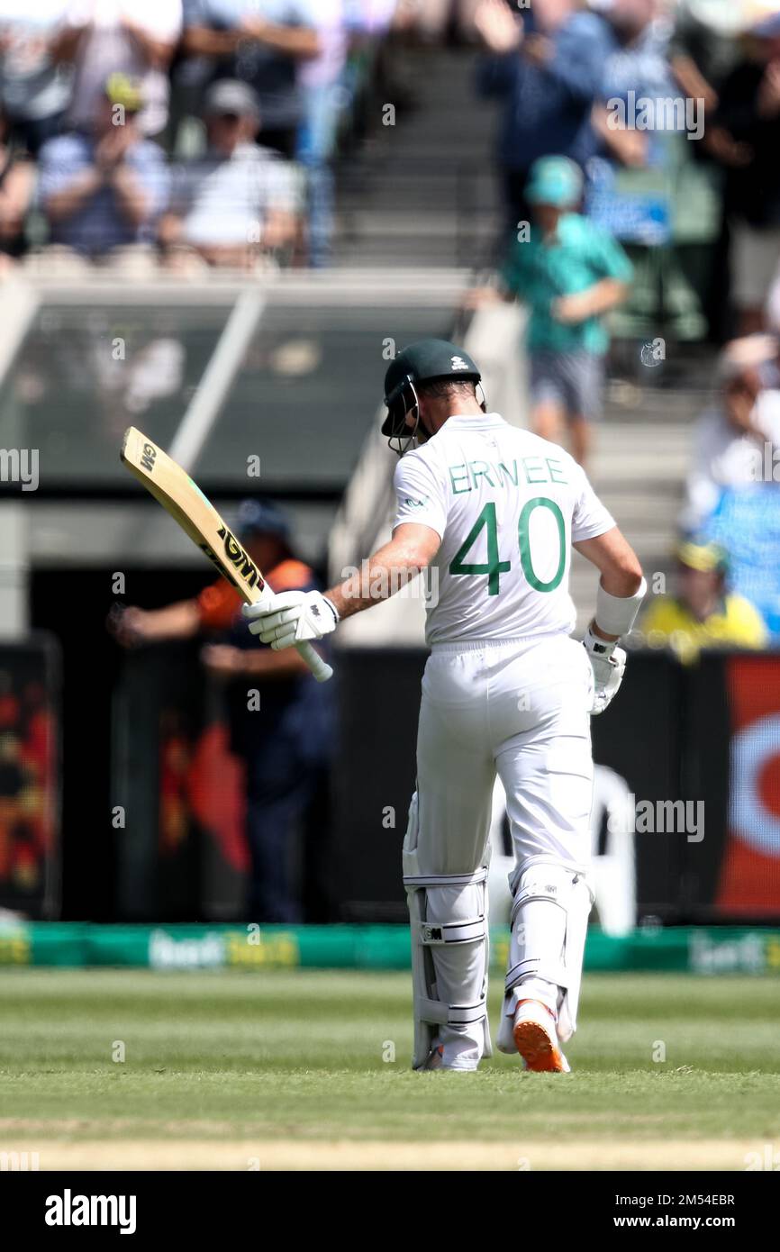 Melbourne, Australia, 26 December, 2022. Sarel Erwee of South Africa ...